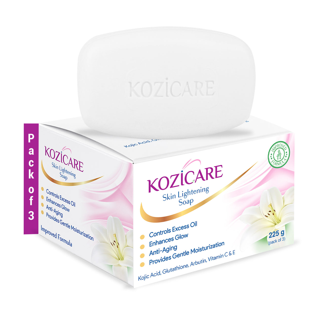 Kozicare Kojic Acid Soap Bar | Glutathione Soap | Soaps For Bath | Bat
